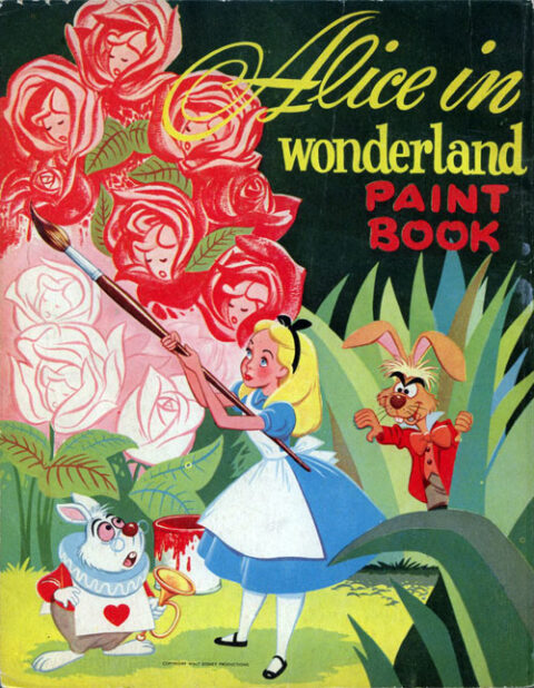 Alice in Wonderland (Paint Book; 1951) Whitman : Retro Reprints