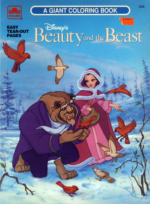 Beauty & the Beast (Coloring Book; 1991) Golden Books : Retro Reprints