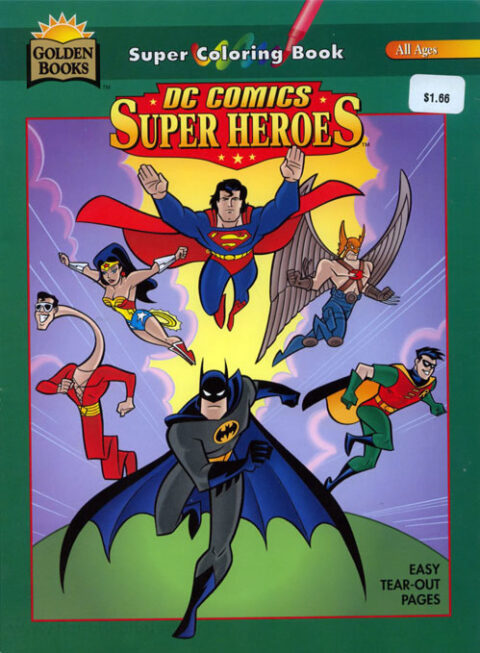 DC Super Heroes (Coloring Book; 1996) Landoll’s : Retro Reprints